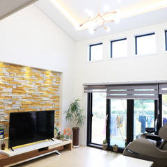 컨트리 스타일 거실 인테리어 디자인 아이디어 사진 homify