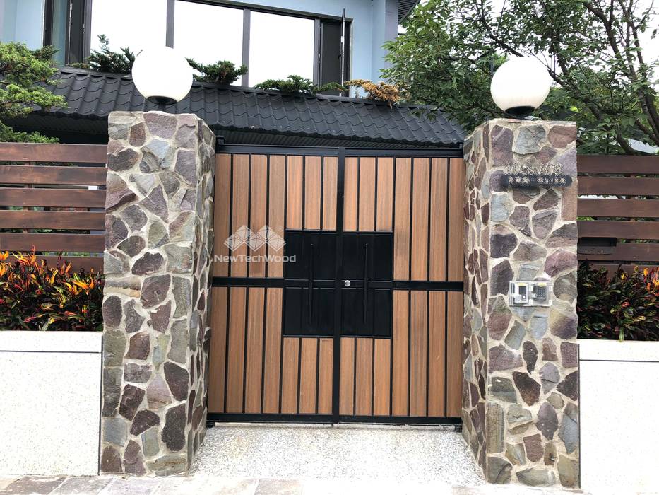 東吳大學前 私人住宅大門設計 新綠境實業有限公司 homify