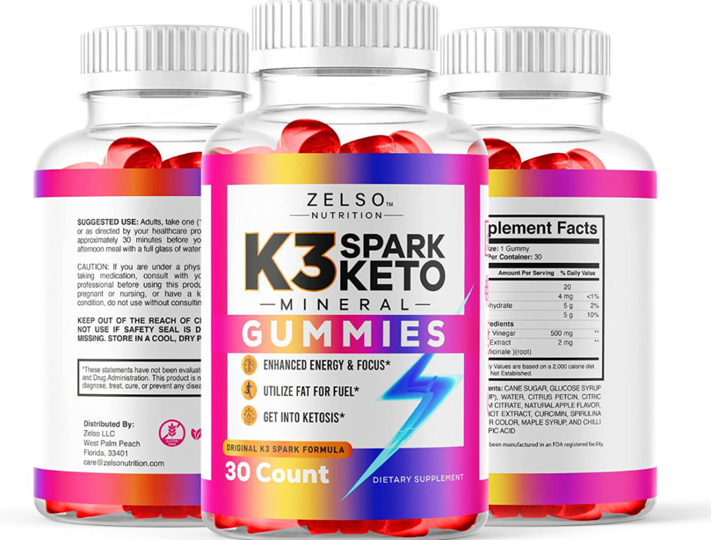 K3 Spark Mineral Keto Gummies Pills Everything Consumers Need To Know