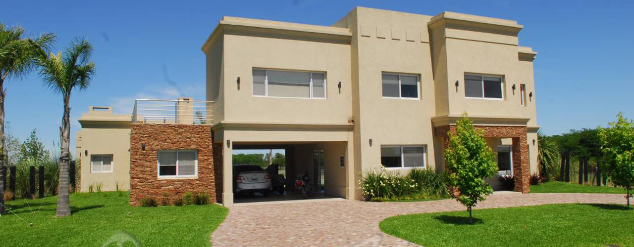 Diseño de una casa moderna de estilo racionalista en Luján | homify