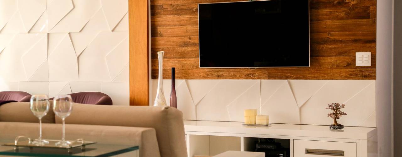 15 ótimas ideias para escolher o painel de TV da sala | homify
