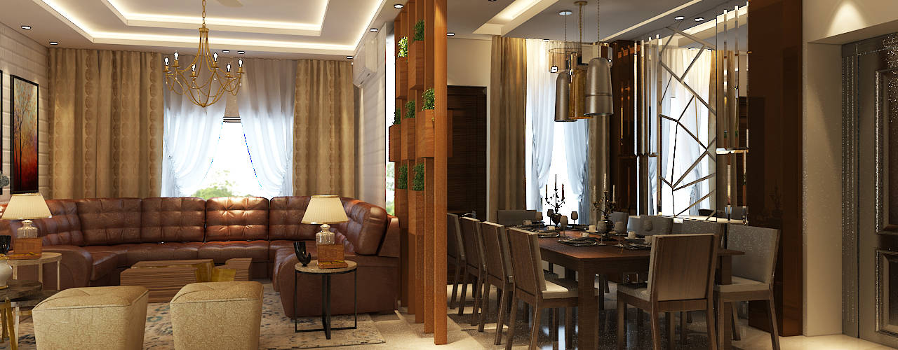 12 wooden partition design ideas for the Indian living room | homify