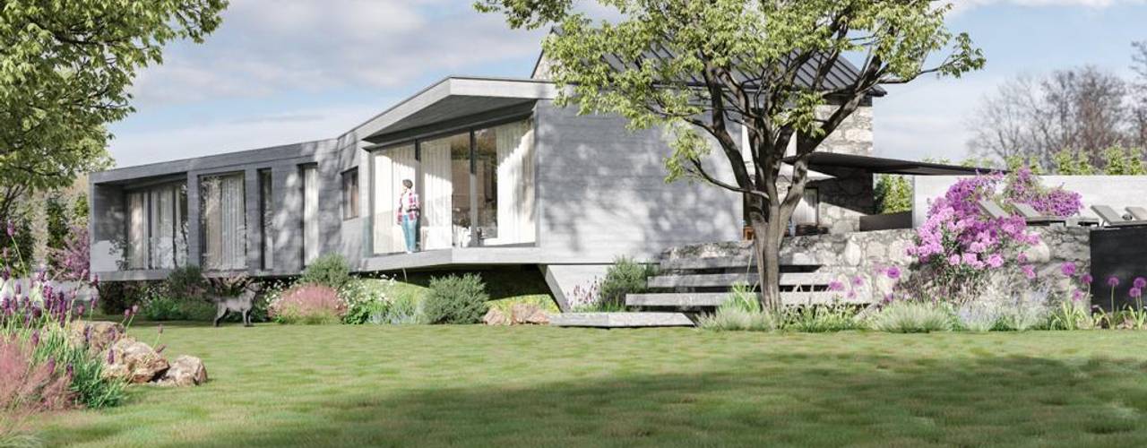 CASA CB: Onde o Rústico e o Moderno se Encontram na Arquitectura | 4 Imagens | homify