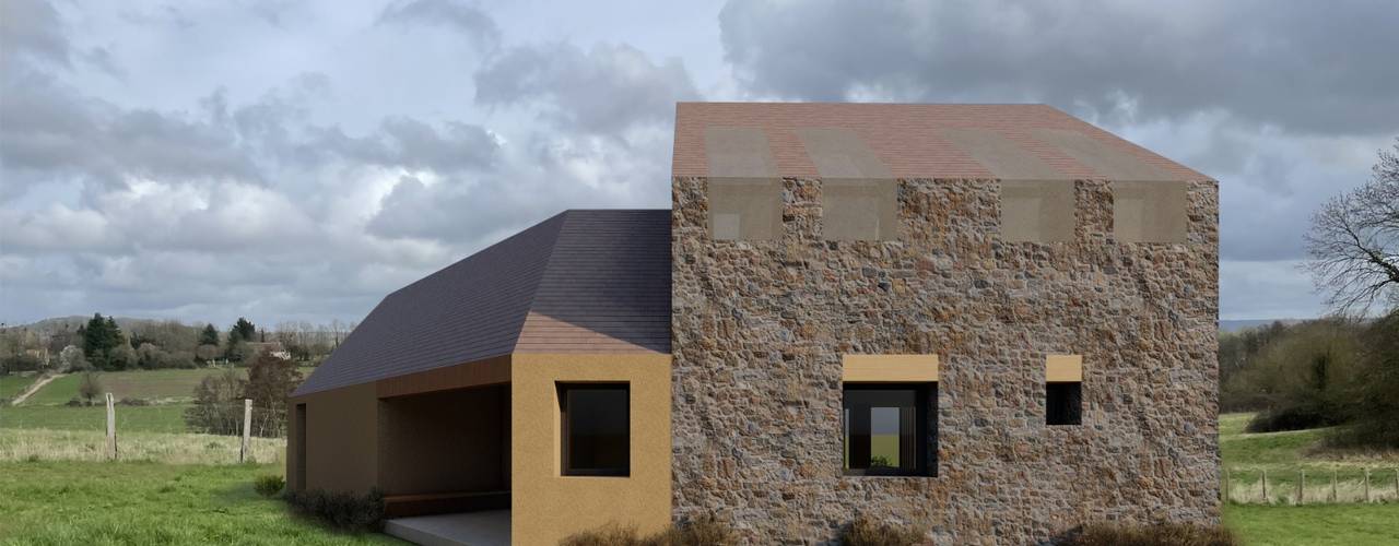 How a Traditional Stone House in Normandy Benefits from a Contemporary ...