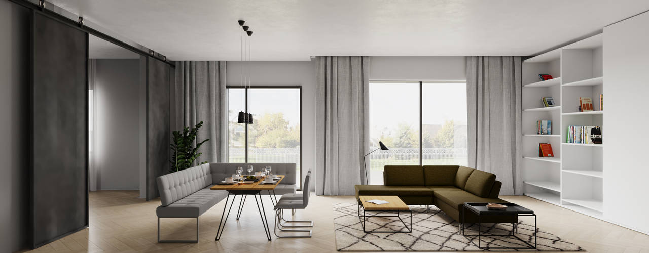 Im Einklang: So stimmt ihr Ess- und Wohnbereich aufeinander ab | homify