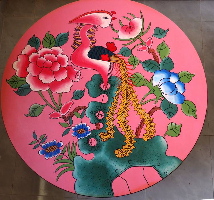 Peranakan plate coffee table, art from junk pte ltd | homify