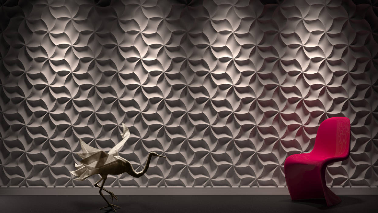 3d wandpaneele aus gips loft design system | homify