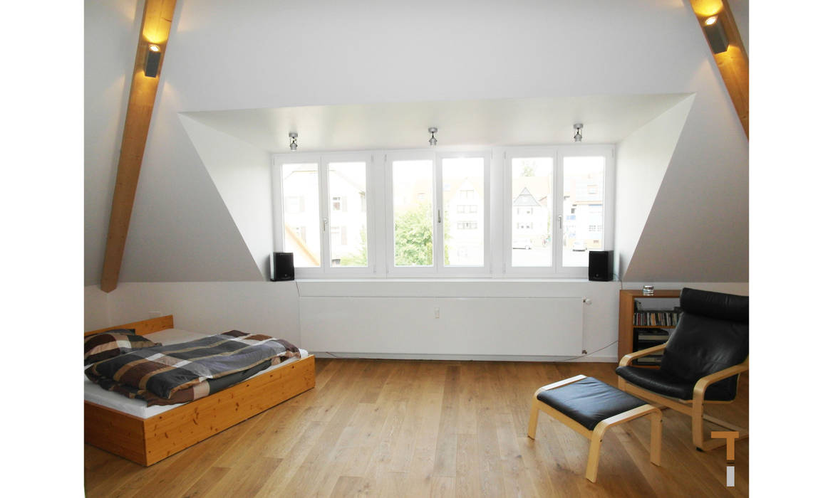 Wohn- und schlafraum mit gaube | homify