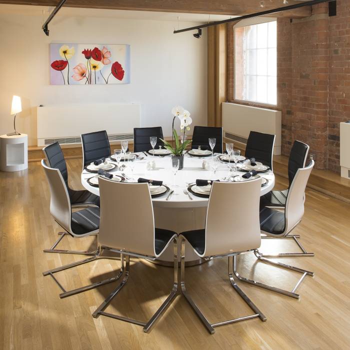 10 seater dining set with corian topped table | homify