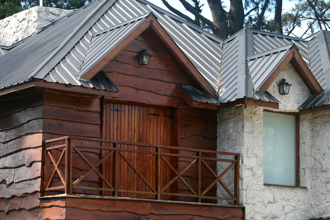 Balcón de frente susana de angeli balcones y terrazas rústicos madera ...