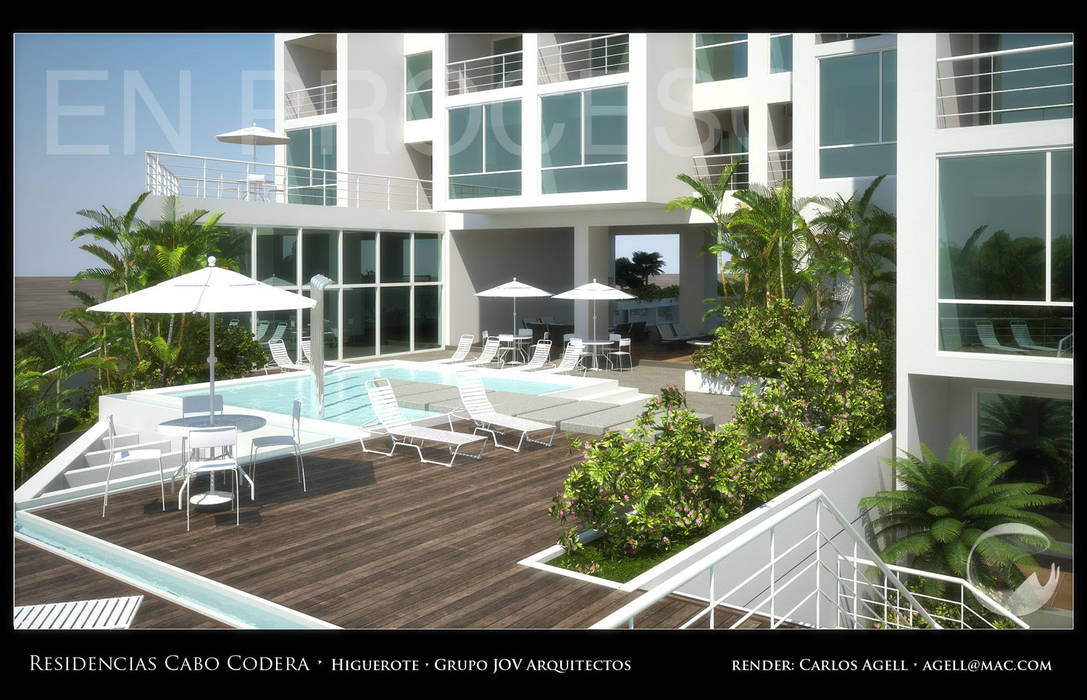 Imagenes 3d (render) proyecto de arquitectura: residencias cabo codera ...