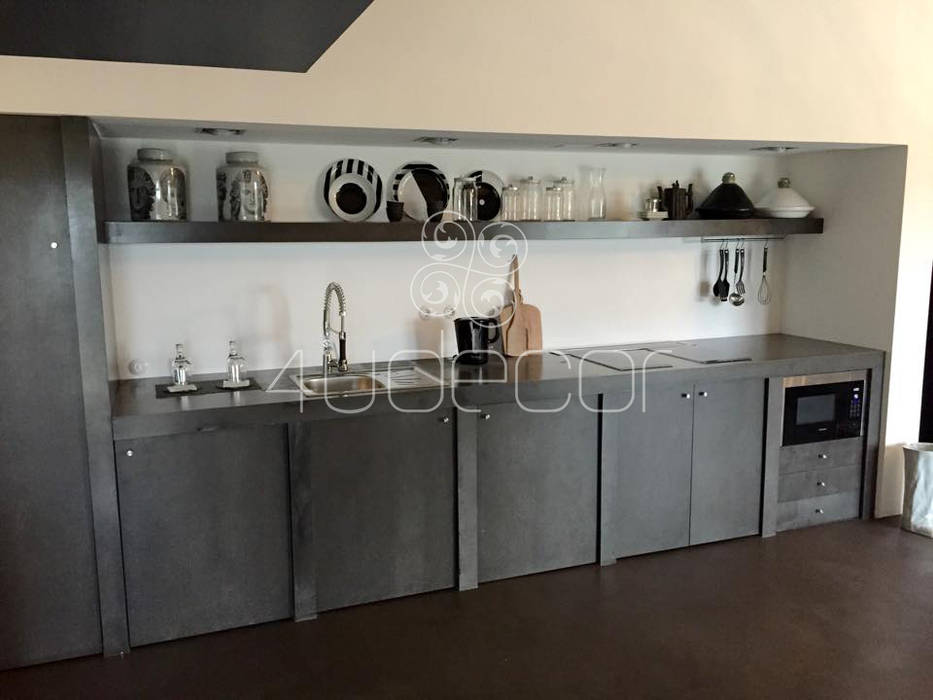 Bancada e móveis de cozinha revestidos a microcimento | homify