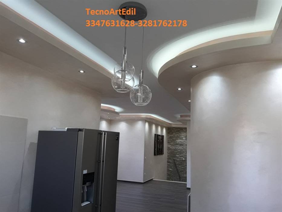 Velette con gola luce in cartongesso milano di tecnoartedil moderno ...