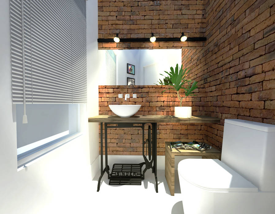 Lavabo rústico, andressa cobucci estúdio | homify