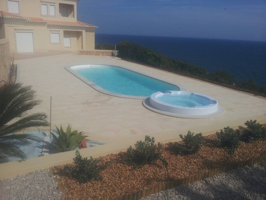 Piscina em fibra igui / fiberglass pool igui (modelo aruba: 10,00 x 4 ...