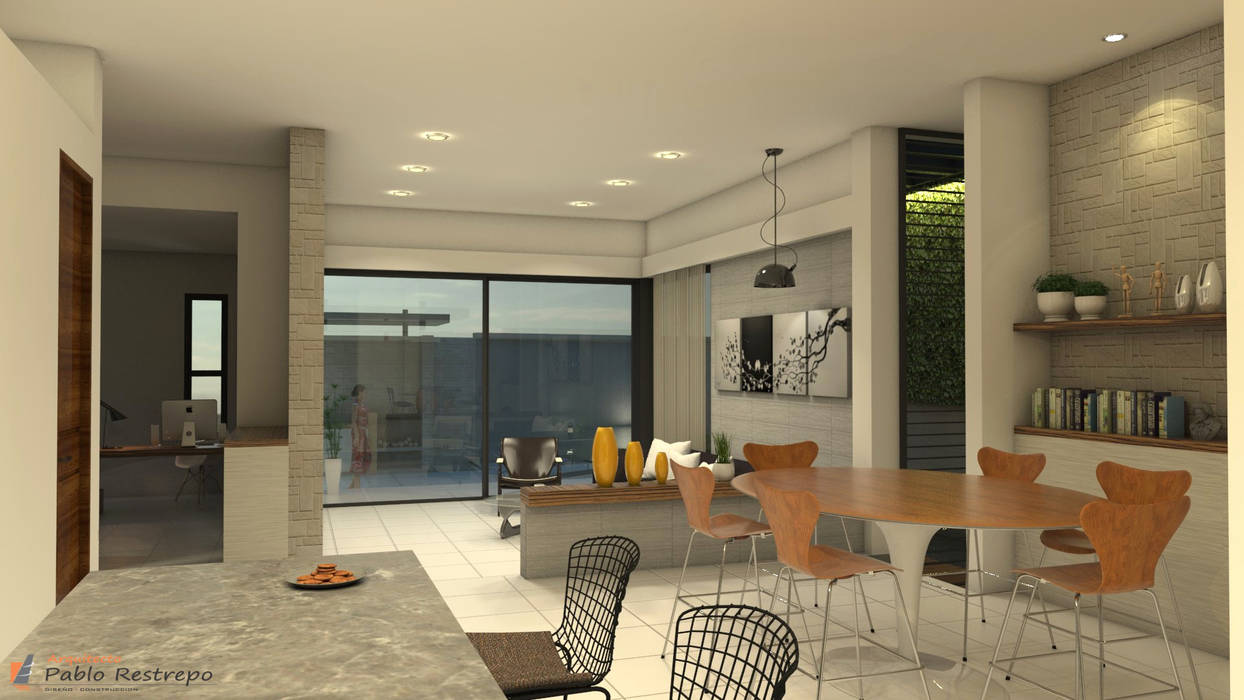 Diseño interior – sala comedor arquitecto pablo restrepo salas modernas ...