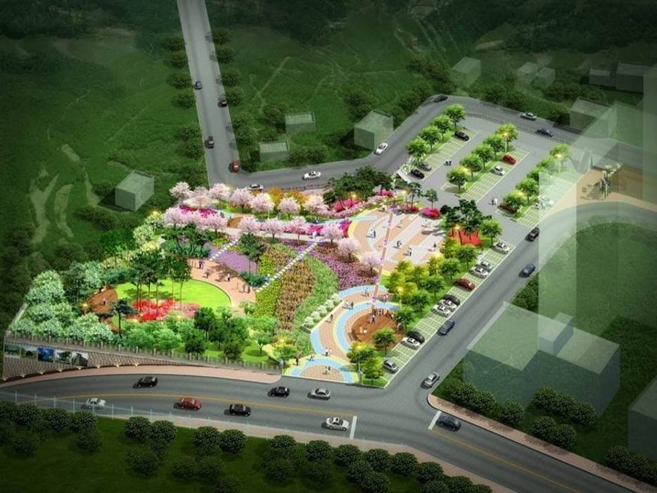 영월덕포 근린공원 , 조경설계 동산 | 호미파이 & homify