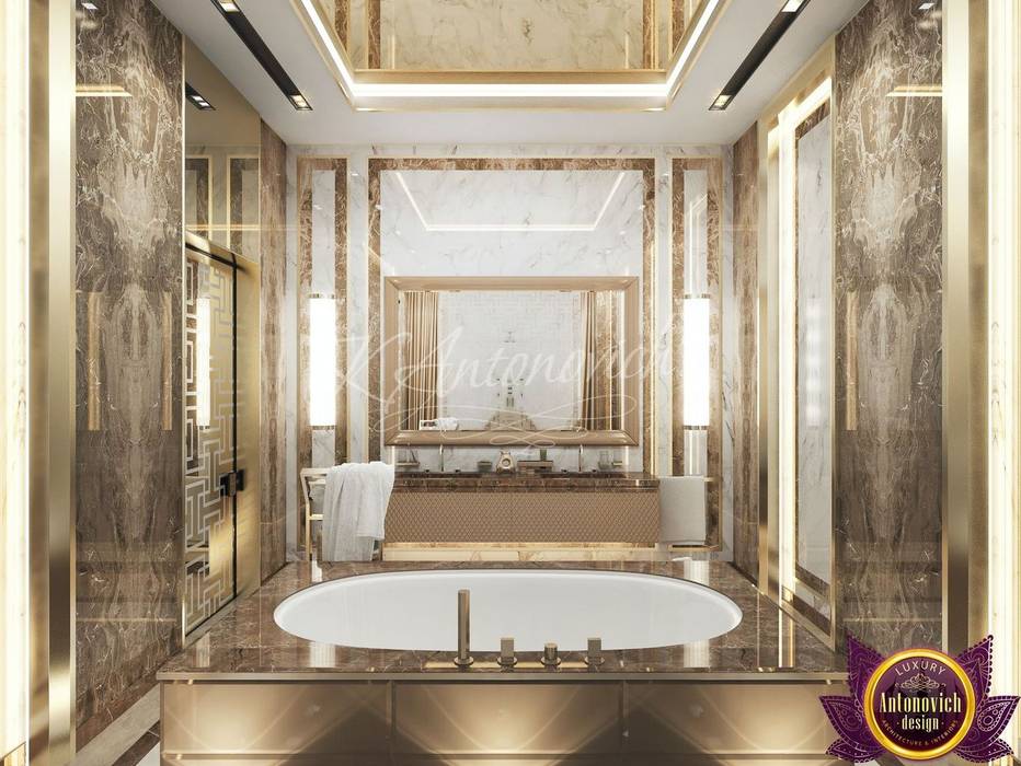 bathroom design in a modern style from katrina antonovich, luxury ...