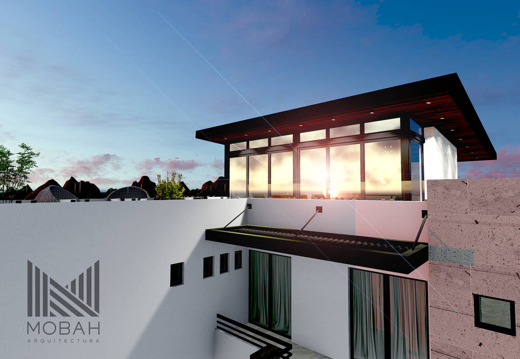 Roof garden santa lucía balcones y terrazas modernos de mobah ...