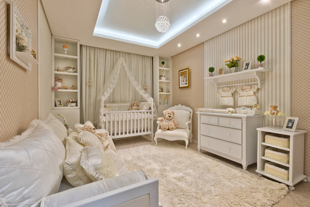 Quarto de bebê menina - clássico e delicado, kids arquitetura para ...