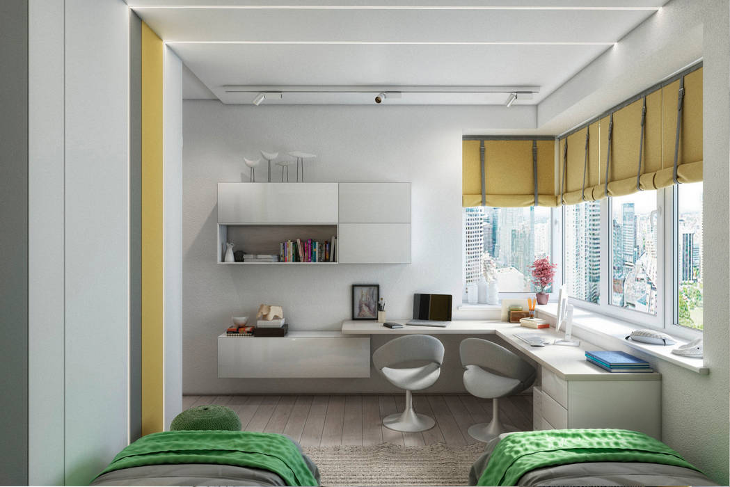 Recámaras para adolescentes de estilo por дизайн мира, minimalista | homify
