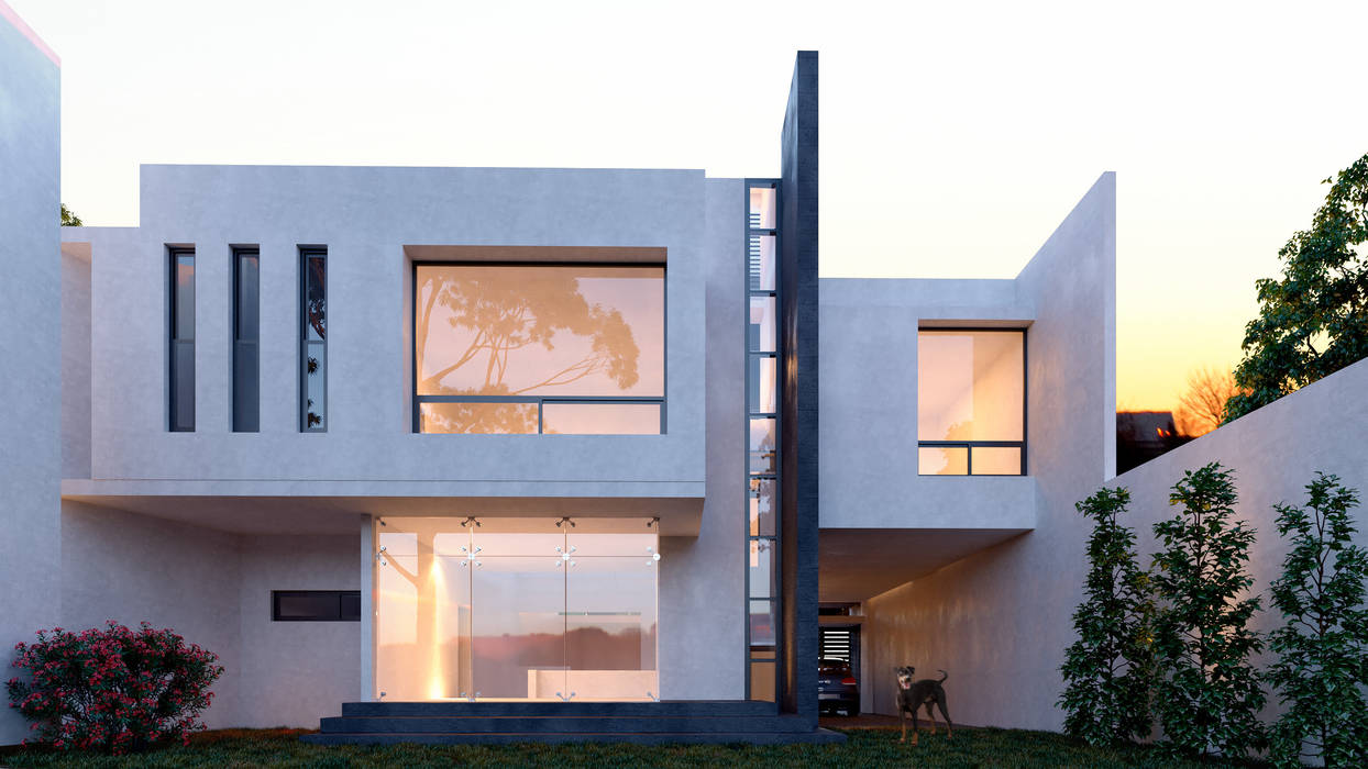 Fachada posterior 3h arquitectos casas modernas | homify