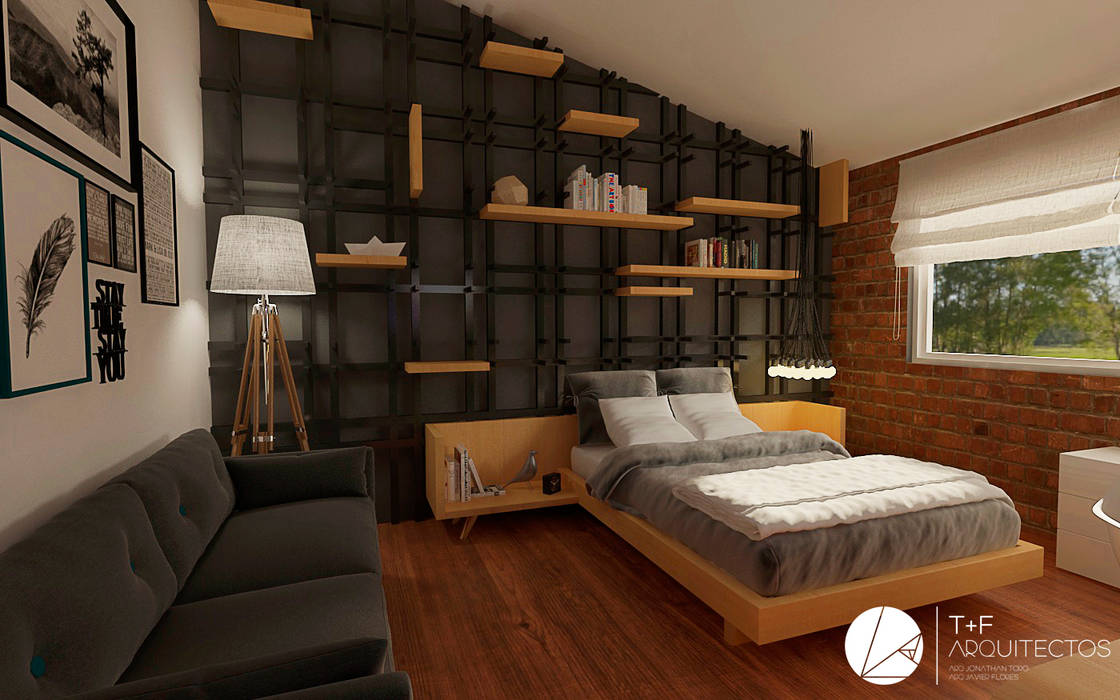 Recamara puerta de hierro, t+f arquitectos | homify