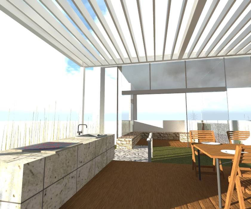 Pérgola minimal en jardin | homify