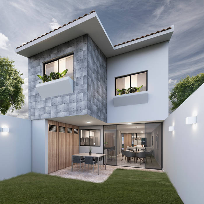 Fachada posterior. | homify