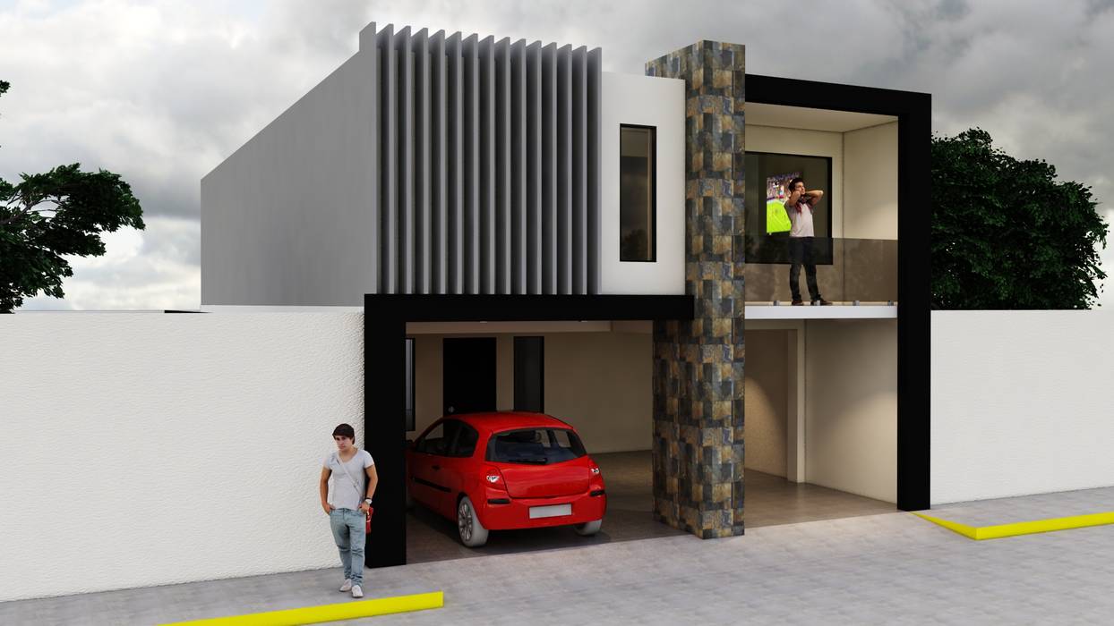 Render de fachada propuesta | homify