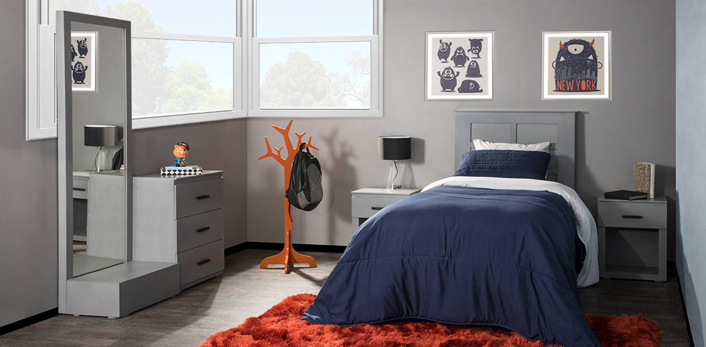 Recámara individual veranda gris | homify