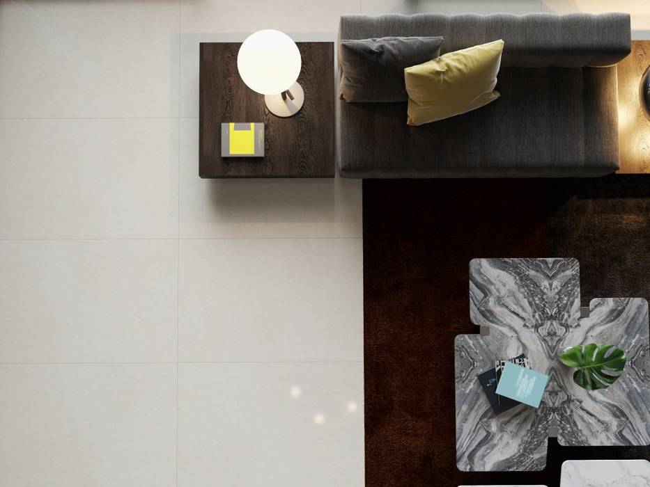 Sala con piso estilo mármol interceramic mx salones clásicos cerámico ...