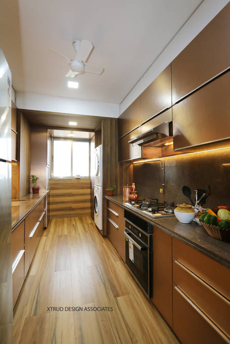 3bhk contemporary apartment in mumbai, xtrud designs associates | homify