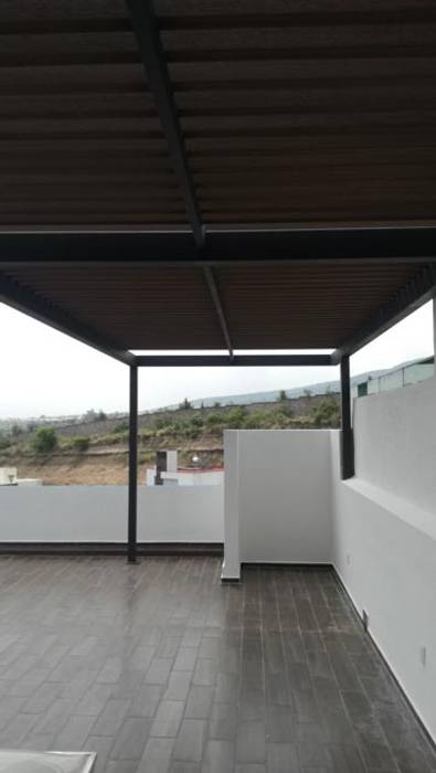 Terraza en la azotea: instalación de pérgola y remodelación, mida | homify