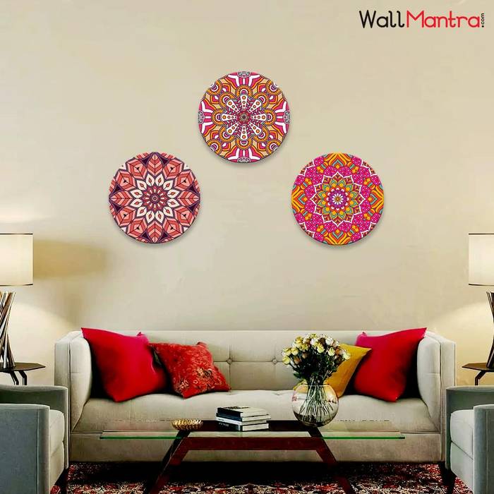 round shape design wall