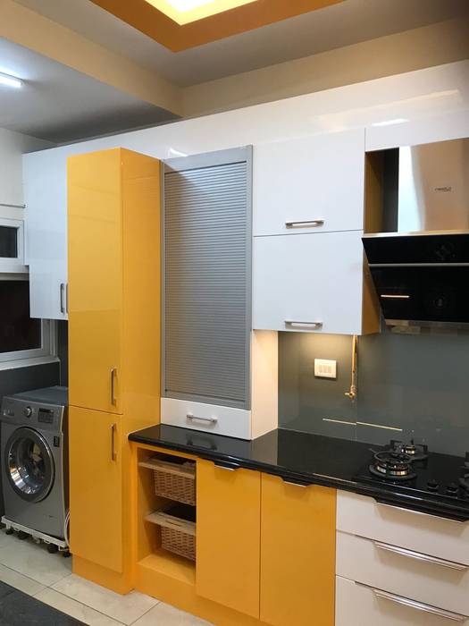 Vibrant kitchen done with polycoat paint | homify