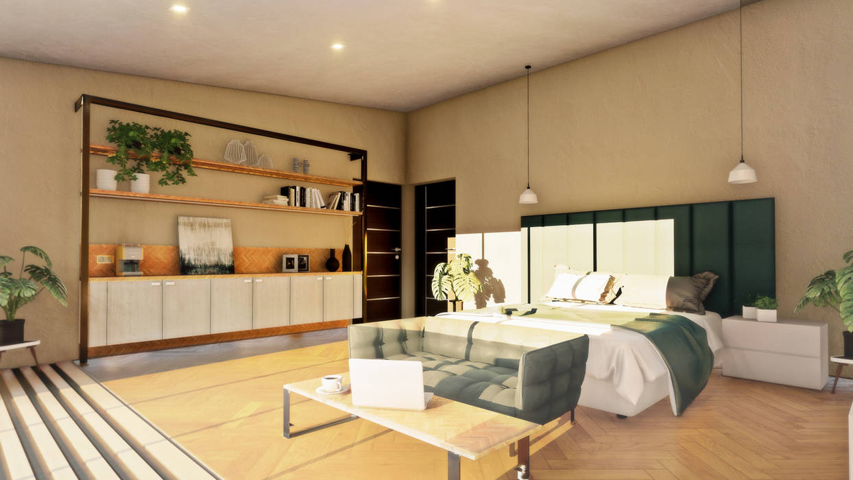Render interior casa habitacion 02 | homify