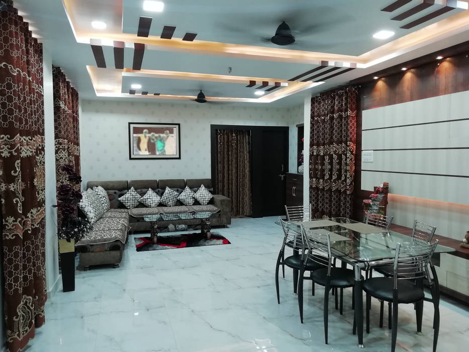 Living With Dining Space Homify