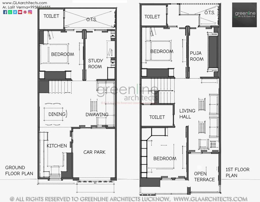 20x40 2 Story Floor Plan