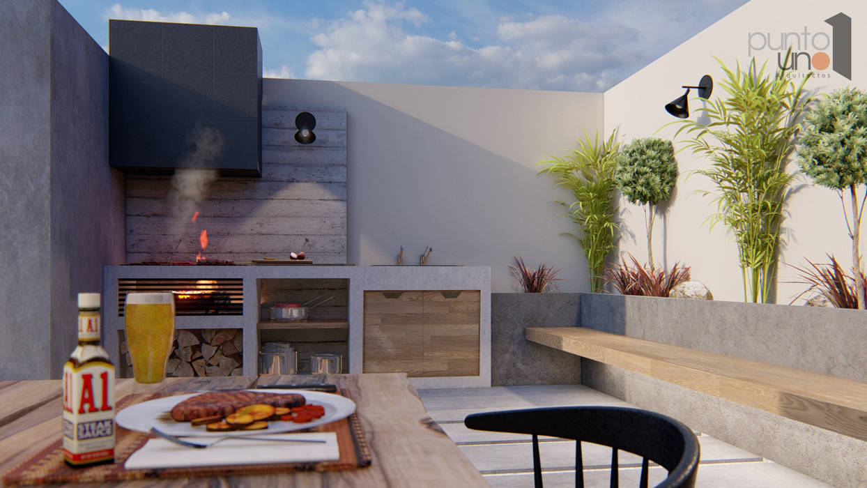 Terraza y asador – casa terranza – aguascalientes, (méx) | homify