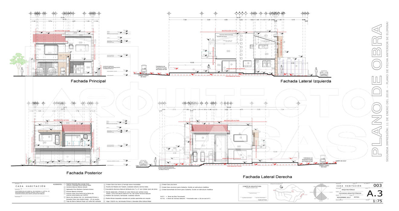 Plano fachadas | homify