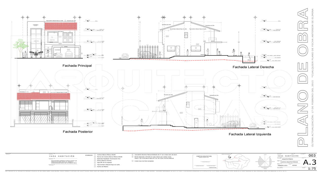 Plano fachadas | homify