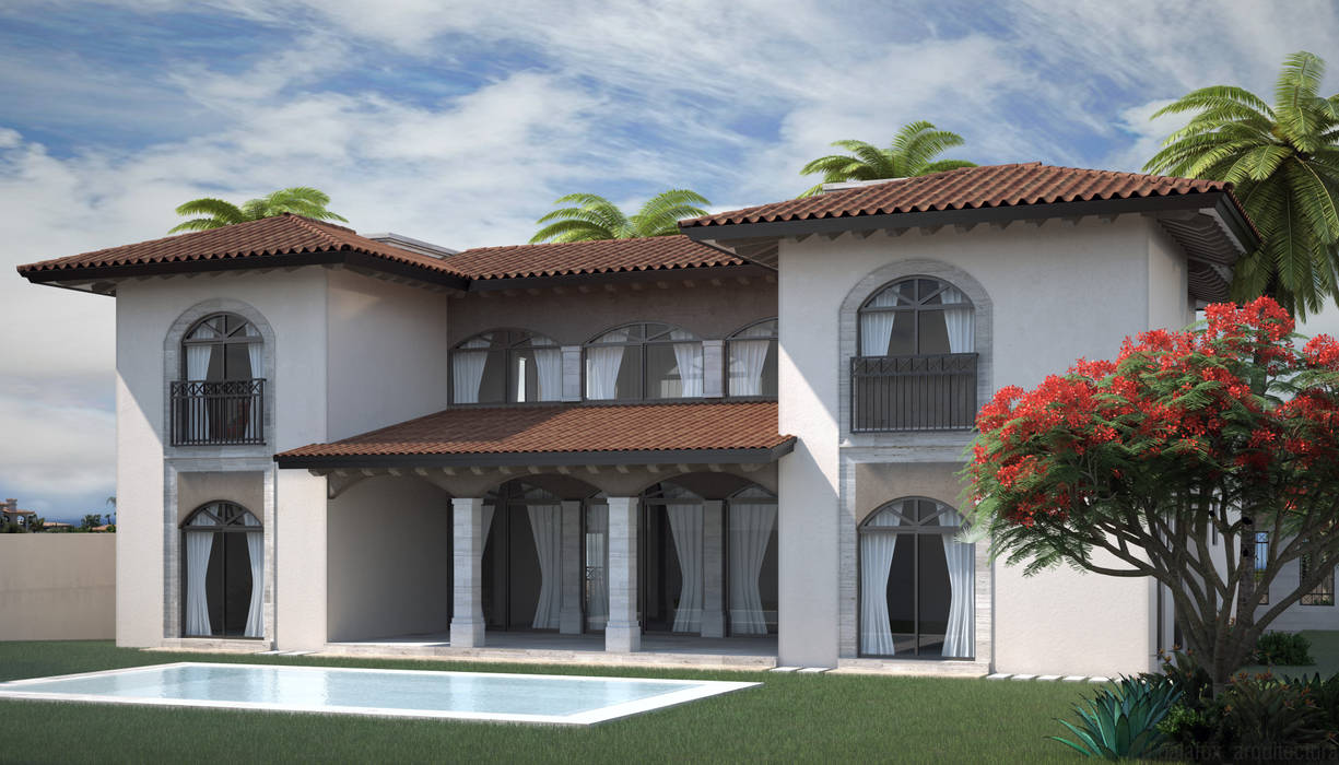 Fachada posterior _ rancho paraíso 6c _ cabo san lucas, b.c.s. méx ...