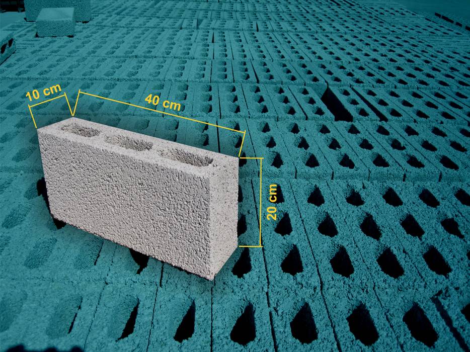 Block hueco 10x20x40 cm – peso 5 kg | homify