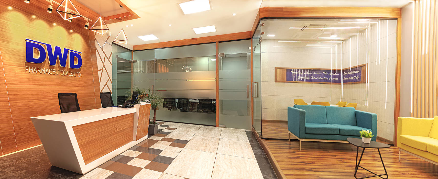 Dwd pharmaceutical pvt ltd office space designing | homify Dwd pharmaceutical pvt ltd office space designing | homify