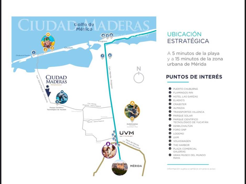 Ciudad maderas peninsula – merida – excelente ubicacion – terrenos y ...