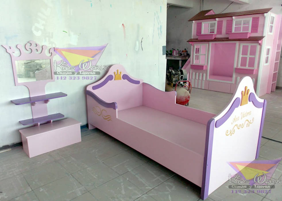 Bonita cama individual sencilla en rosa | homify