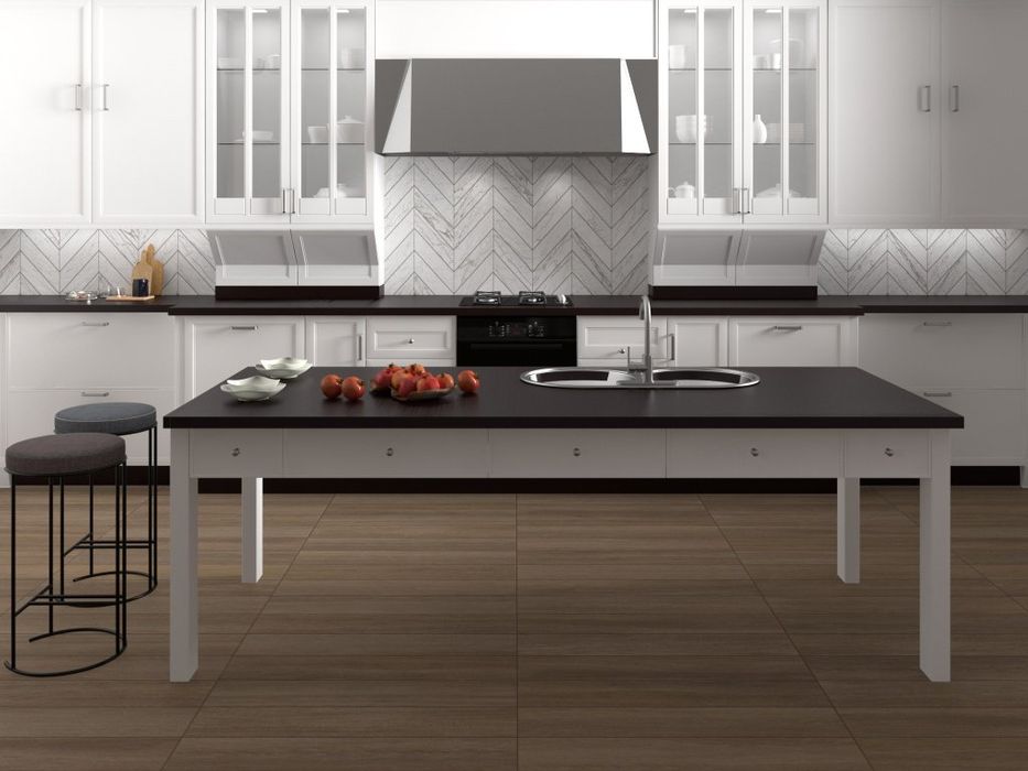 Cocina estilo rústica interceramic mx cocinas rústicas cerámico blanco ...