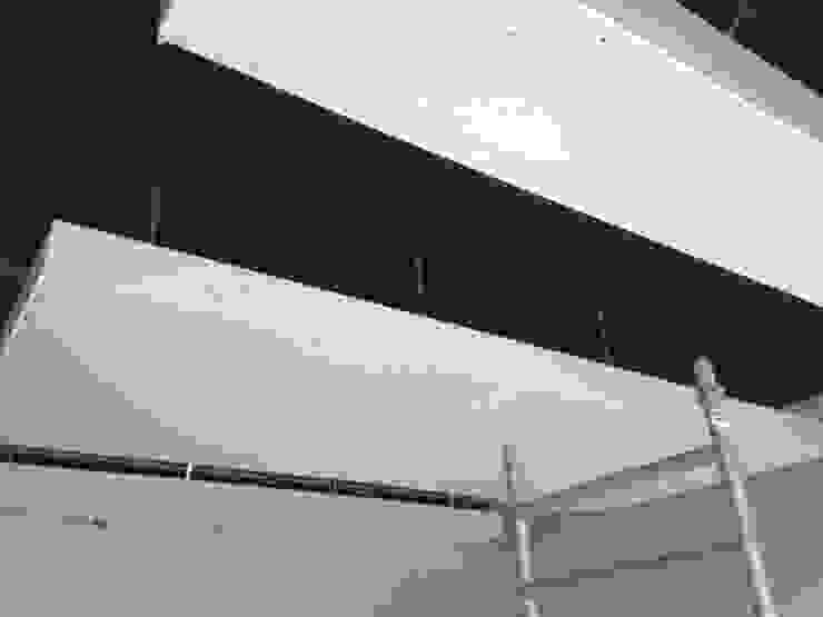 Meeting room with 'floating ceiling' rafts by Lancashire design ...