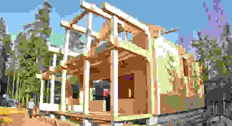 Watch this square log home take shape | homify